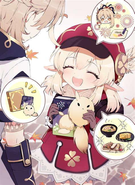 Klee Dodoco Yoimiya And Albedo Genshin Impact Drawn By Roko