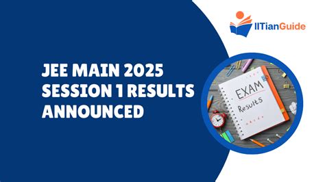 JEE Main 2025 Session 1 Results Announced