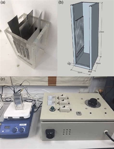 A Actual Electrocoagulation Ec Reactor B Drawing Ec Reactor