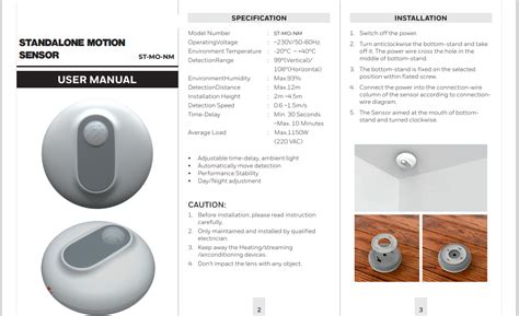 Standalone Motion Sensor E Control Devices Standalone Motion Sensor E Control Devices