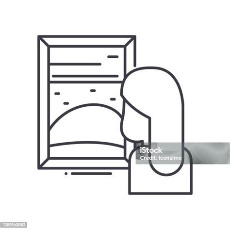 뮤지엄 시청 아이콘 선형 절연 일러스트레이션 얇은 선 벡터 웹 디자인 사인 흰색 배경에 편집 가능한 스트로크가 있는 개요 개념 기호 40 49세에 대한 스톡 벡터 아트 및