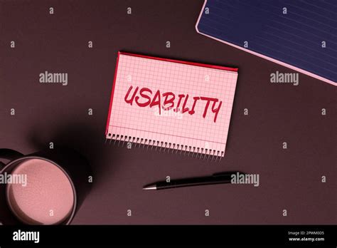 conceptual caption usability business showcase a word assosiated with