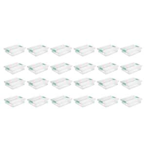 Sterilite 2 0 Gal Medium Nesting ShowOffs Clear File Box With Latches 18 Pack 18 X 18748606