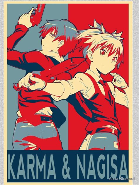 Assassination Classroom Karma Akabane X Nagisa Fanart T Shirt For