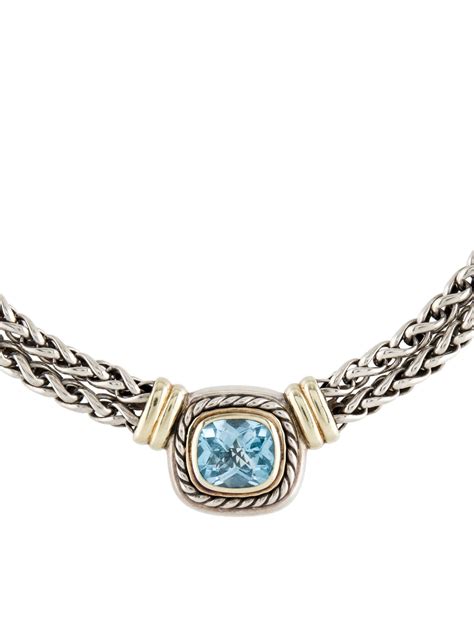 David Yurman Topaz Albion Double Strand Necklace Double Strand