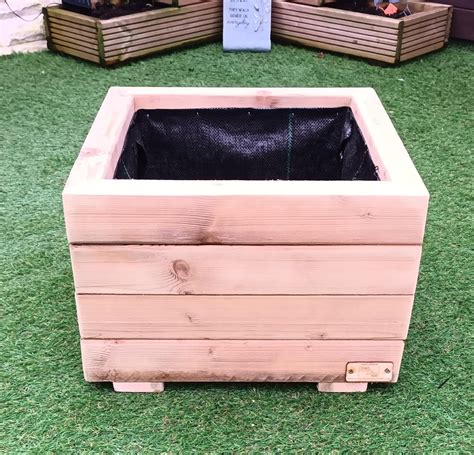 Bobs Garden N Wood Stuff Willow Square Wooden Planter 60cm X 60cm X