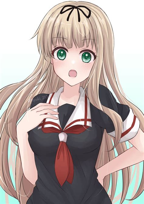 Yuudachi Kantai Collection Drawn By Ryoukiryoki215 Danbooru