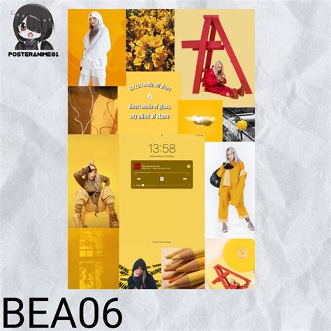 Jual Poster Dindinghiasan Dinding Billie Eilish Aesthetic Poster