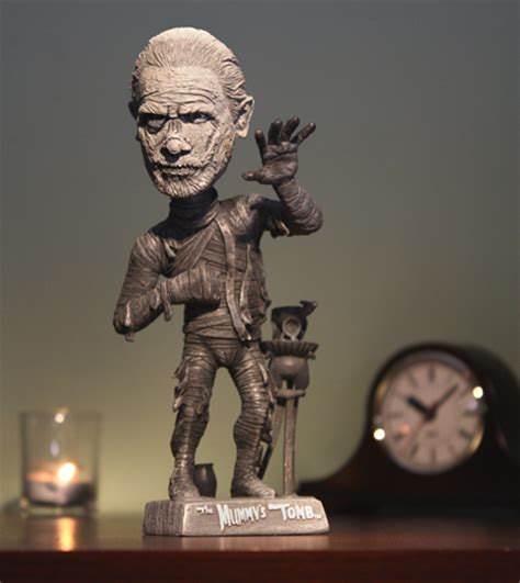 Universal Monsters Head Knocker Black And White Mummy Discontinued