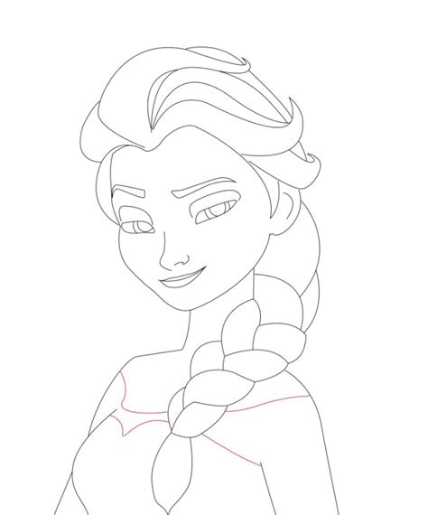 How To Draw Elsa From Frozen Draw Central