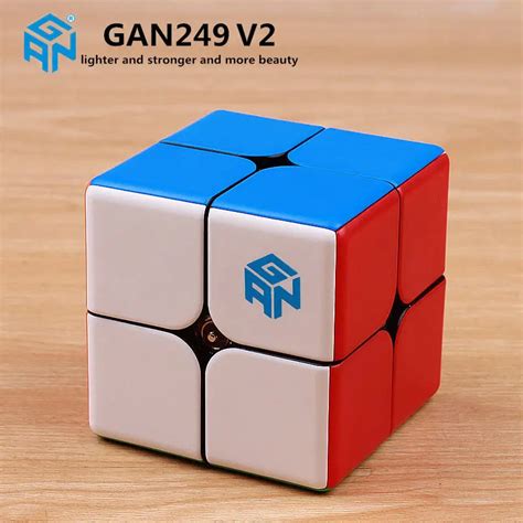 Gan249 2x2 Magic Speed Cube Stickerless GAN 249 V2M Puzzle Pocket Cube Colorful Gans Toys For