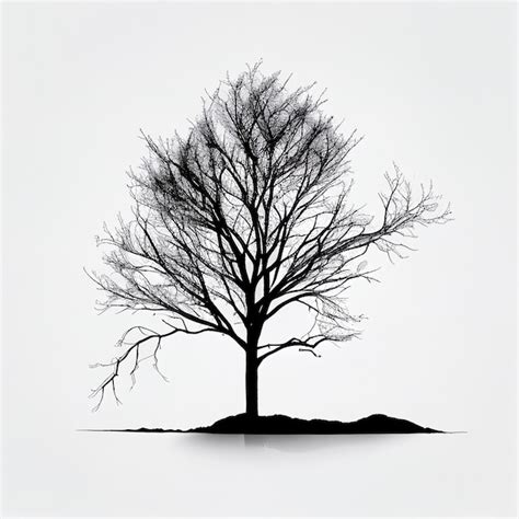 Premium AI Image A Tree With No Leaves And The Word Tree On It