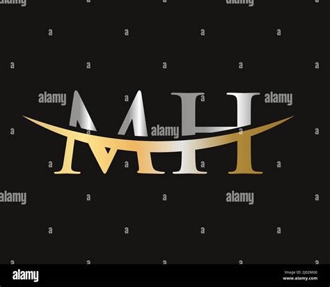 Initial Monogram Letter Mh Logo Design Vector Mh Logo Design Template