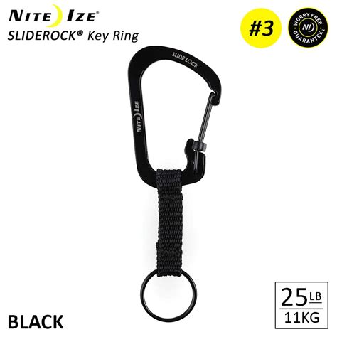 Nite Ize Slidelock Key Ring 3 Stainless Steel High Tensile Strength Nylon Comes In 2