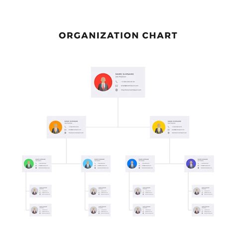 Premium Vector Organizational Structure Of The Company Business