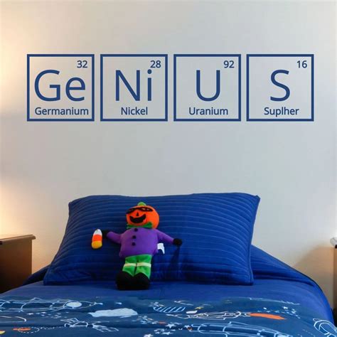 Aiwall Hot Genius Science Wall Art Sticker Decal Diy Home Decoration