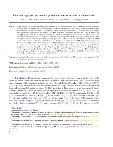 Pdf Summation By Parts Operators For General Function Spaces The