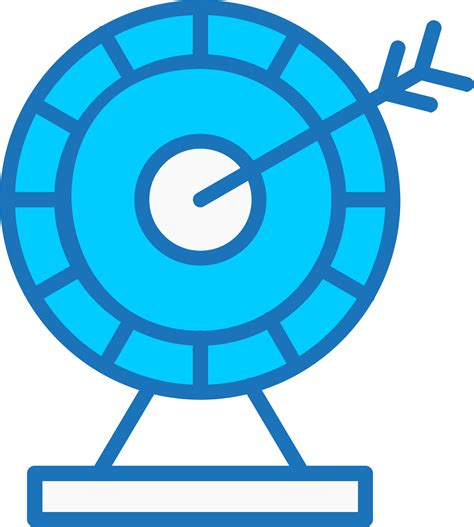 Dart Board Vector Icon 15780350 Vector Art At Vecteezy