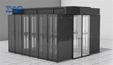 Cold Aisle Containment Solution For It Data Center Cooling System Server Cabinet Network Rack