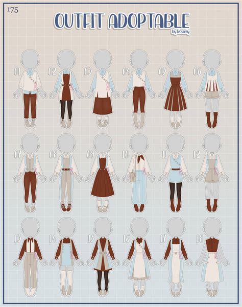 Open 1218 Outfit Adopt 175 By Rosariy On Deviantart