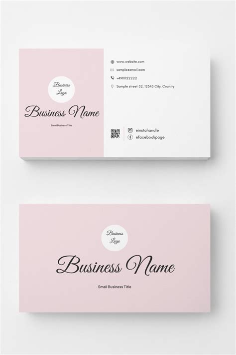 Qr Business Card Template Qr Code Template Instant Download Canva Template Artofit