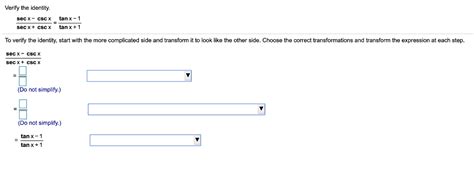 solved verify the identity secx cscx tanx 1 secxt cscx tan
