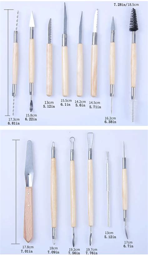 22pcs 도자기 도구 세트 조각 도구 도자기 모델 조각 칼 대리석 손 도구 And Sewing Temu Republic Of Korea
