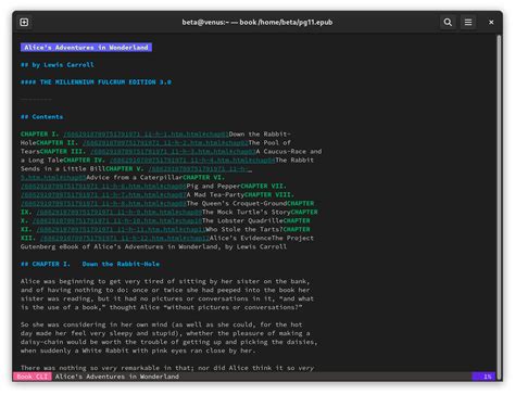 Oc Book Cli A Beautiful Ebook Reader For The Command Line Runixporn