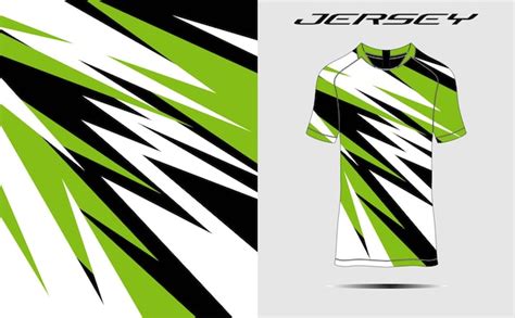 축구 유니폼 템플릿 벡터 스포츠 T 셔츠 디자인 프리미엄 벡터