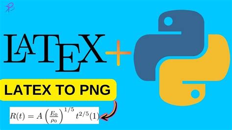 How To Create Latex Formatted Png Equations Using Python Learn With