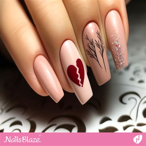 Broken Heart Nails