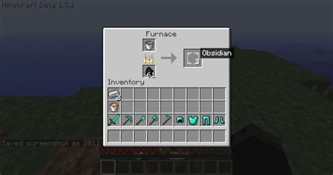 Easy Obsidian Minecraft Mod