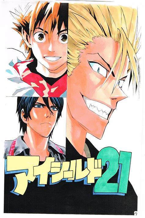 Kobayakawa Sena Hiruma Youichi And Kakei Shun Eyeshield 21 Drawn By
