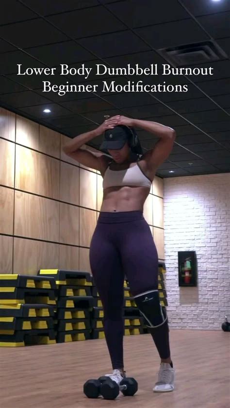 Lower Body Dumbbell Burnout Beginner Modification Exercises Lower