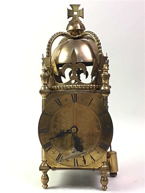 Lot 62 Reproduction Brass Lantern Clock