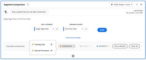 セグメント比較パネルの概要 Adobe Analytics