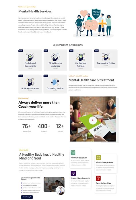 Mental Health Page Create In Pure Wordpress Elementor Pro Hamza Saleem