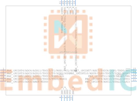 attiny841 mmh microchip 8bit mcu embedic