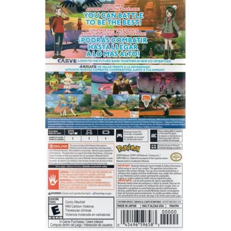 Pokémon Sword Nintendo Switch Jogo Mídia Física Arena Games Loja Geek