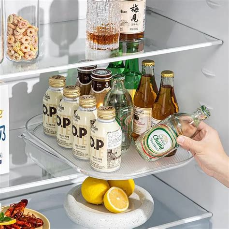 2023 new lazy susans turntable organizer for refrigerator lulunami