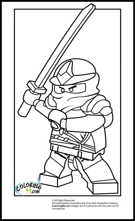 Lego Ninjago Zane Coloring Pages Minister Coloring
