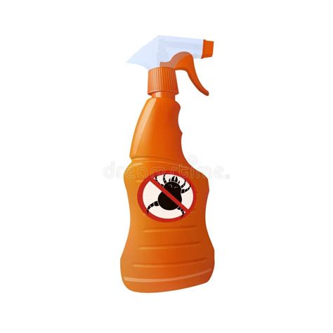 Dust Mites Insecticide Spray Vector Illustration Design Stock Vector