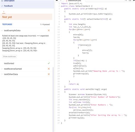 Solved I Am Having Trouble With My Code It Says Failed Chegg