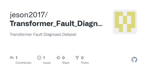 Github Jeson2017transformerfaultdiagnosisdataset Transformer