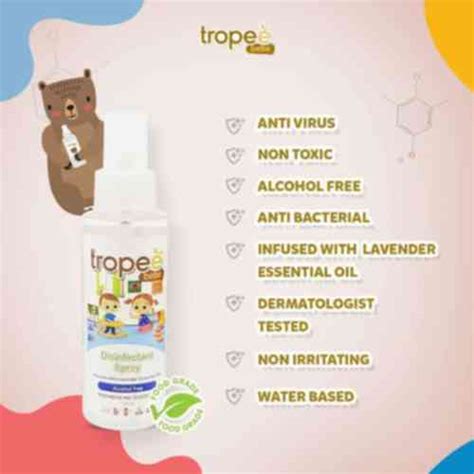 Jual Tropee Bebe Disinfectant Spray 100ml Miniapoly
