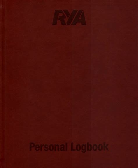 Buy Rya Personal Logbook Book Online At Low Prices In India Rya