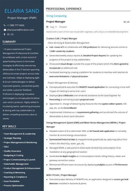 Resume 2 Pages Template