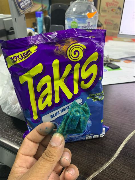 In My First Bag Of Blue Heat R Takis