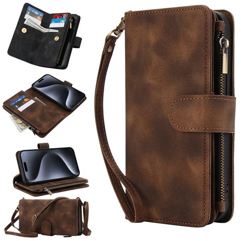 Dteck Zipper Wallet Crossbody Bag Case For Samsung Galaxy S22 Plus