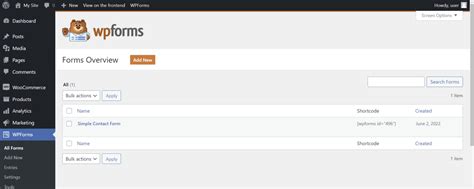WPForms Allow Users To Create And Edit Forms On The Frontend